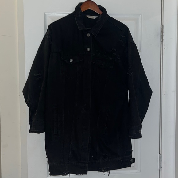 Highway Jeans | Jackets & Coats | Highway Jeans Black Distressed Denim ...